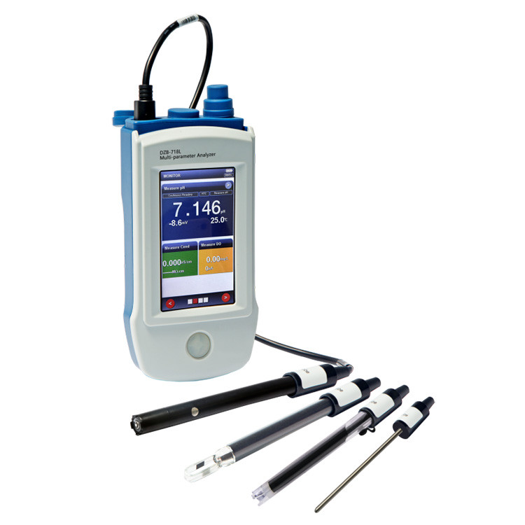 DZB-718L Portable Muitiparameter Meter pH/ORP/Conductivity/DO/pX/TDS/Salinity/Resistivity 10 ...